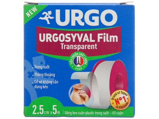 Băng keo Urgo Syval Film Transparent trong suốt cuộn 2.5cm x 5m - GBM